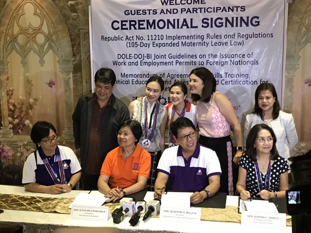 Bello leads signing of the implementing rules and regulations of RA ...