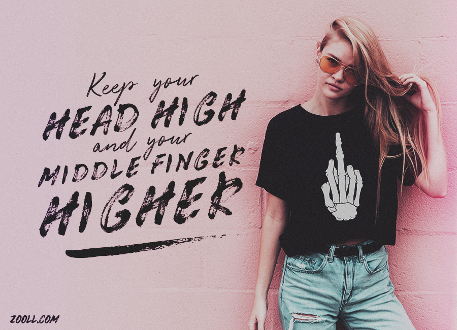 Middle Finger Quotes Or Saying Photos