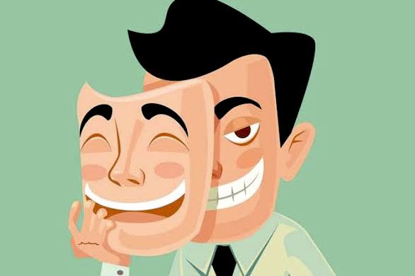 Cartoon Two Face People