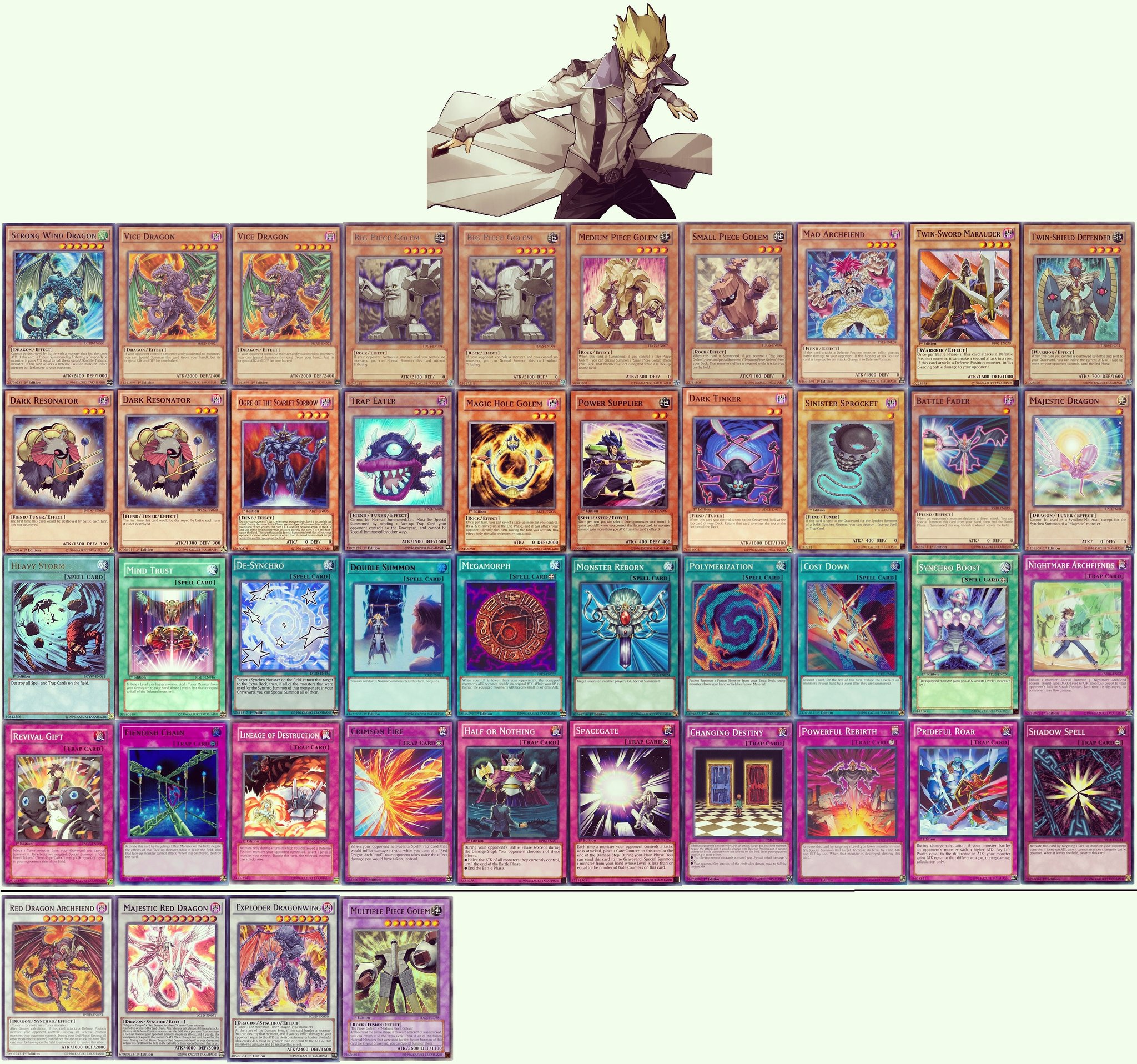 Deck Yugioh 5ds Jack Anime Deck: Jack Atlas (ARC V) (December 2024) By