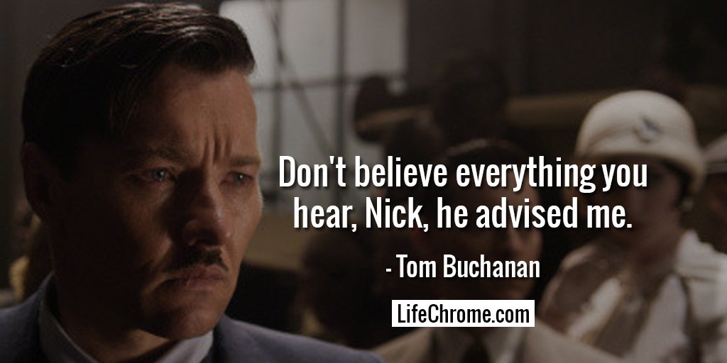 Tom Buchanan Quotes