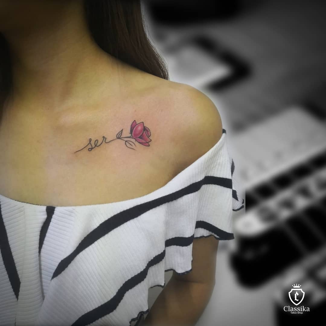 Blessed Shoulder Tattoo