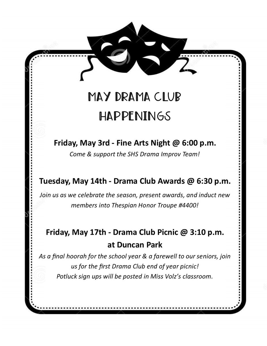 Drama Club Programs Homepage