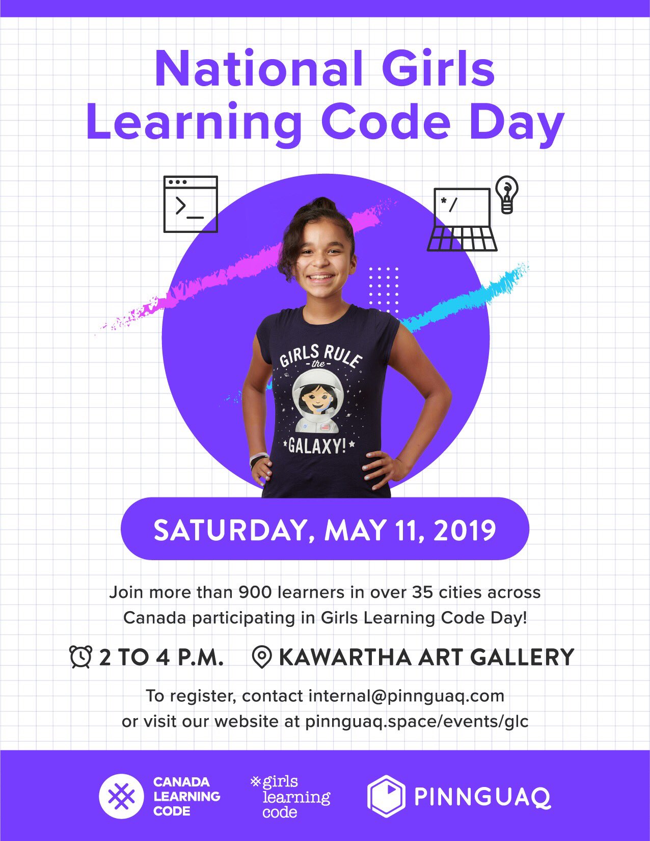 Lindsay Chamber on Twitter: "May 11th, National Girls Learning Code day! Join over 900 learners ...