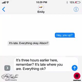 A Pretty Little Liars Texts