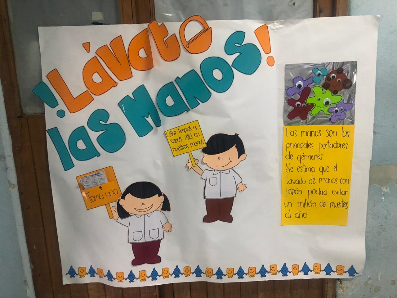 Cartel De Lavarse Las Manos Para Niños