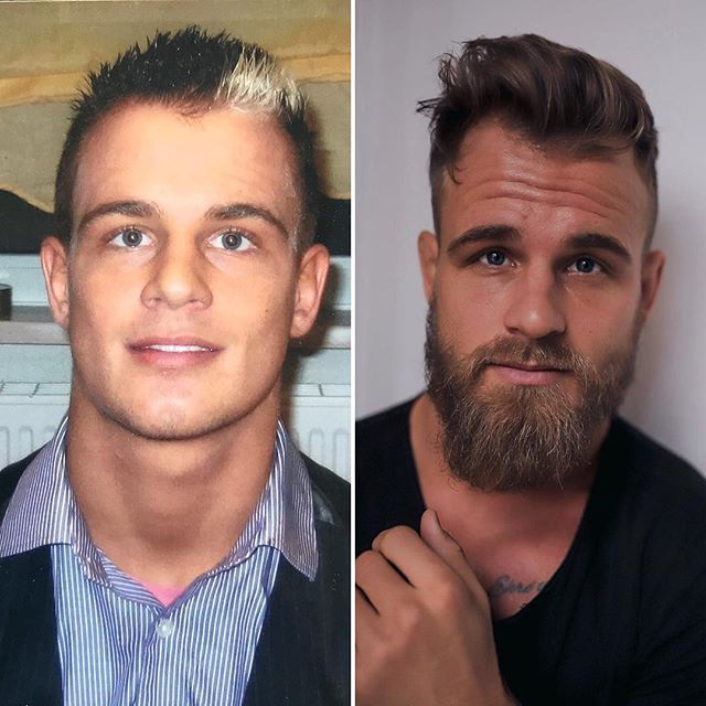 Beardman Styles Ⓥ on Twitter: "With or without #beard? #10yearschallenge #bearded https://t.co ...