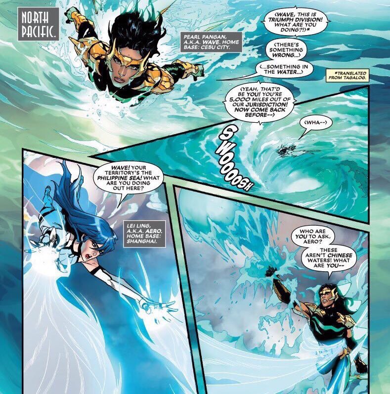 Pearl Pangan. AKA Wave. The first Pinay superhero. Protecting our seas ...