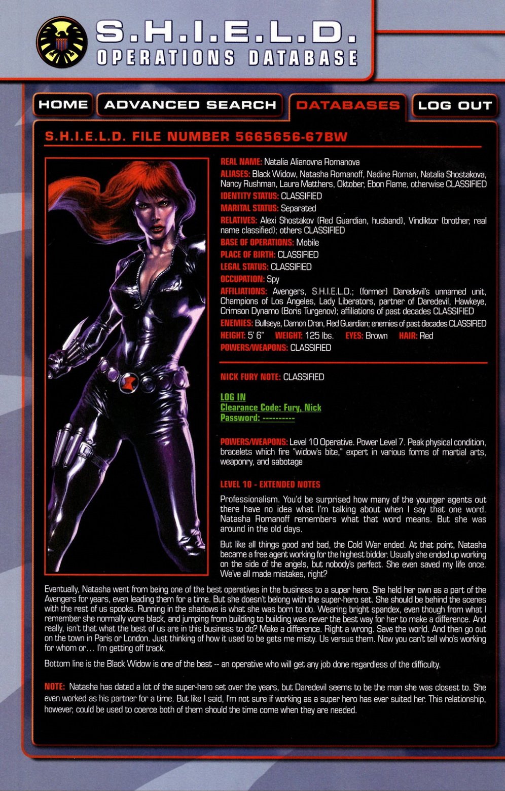 Natasha Romanoff Shield Wall Poster