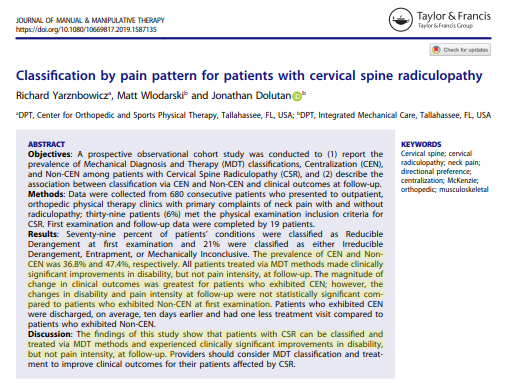 Mckenzie Cervical Centralization