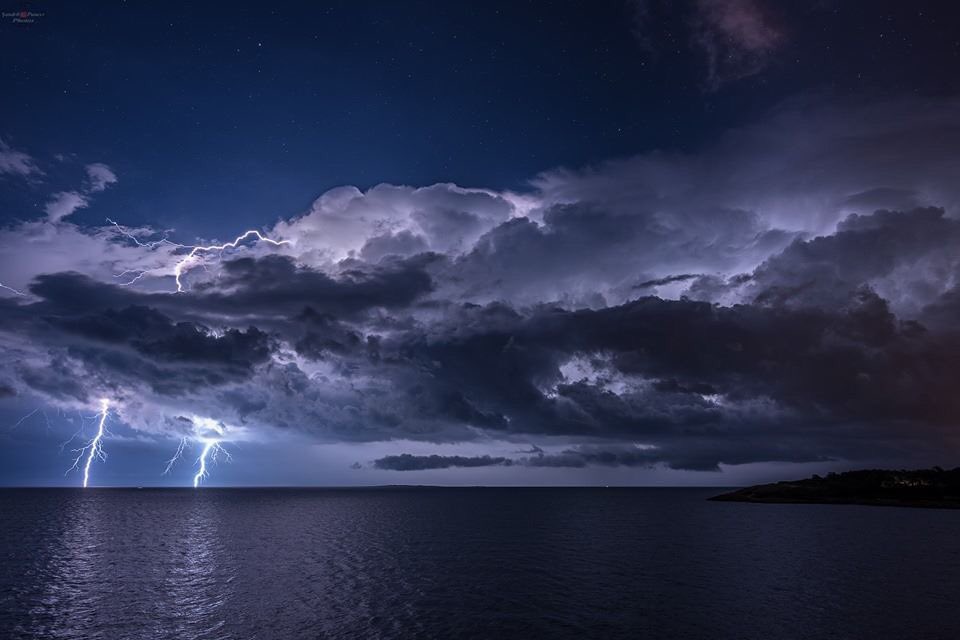Thunderstorm Over Ocean