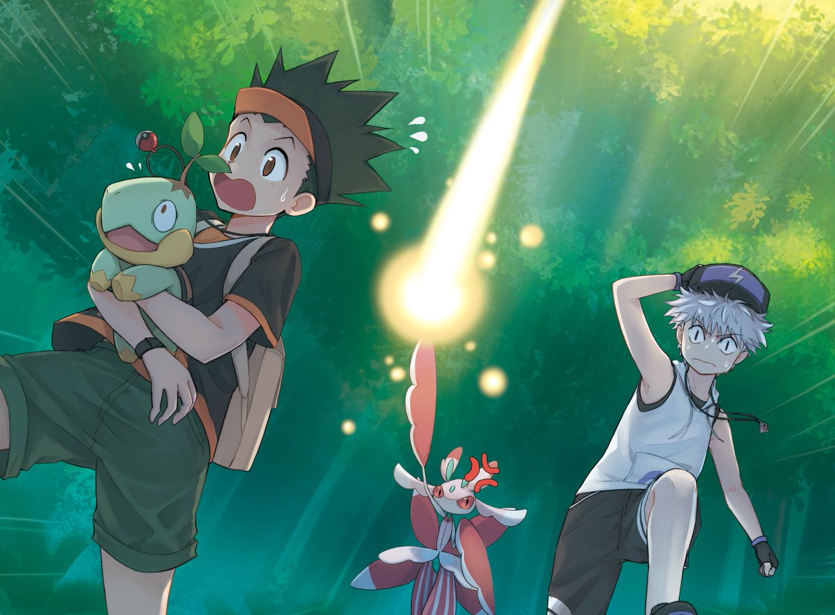 [Fanart] Pokemon trainer Killua by @Shine_Cheese : r/HunterXHunter