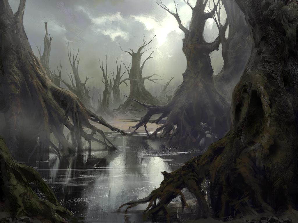 Dark Evil Swamp