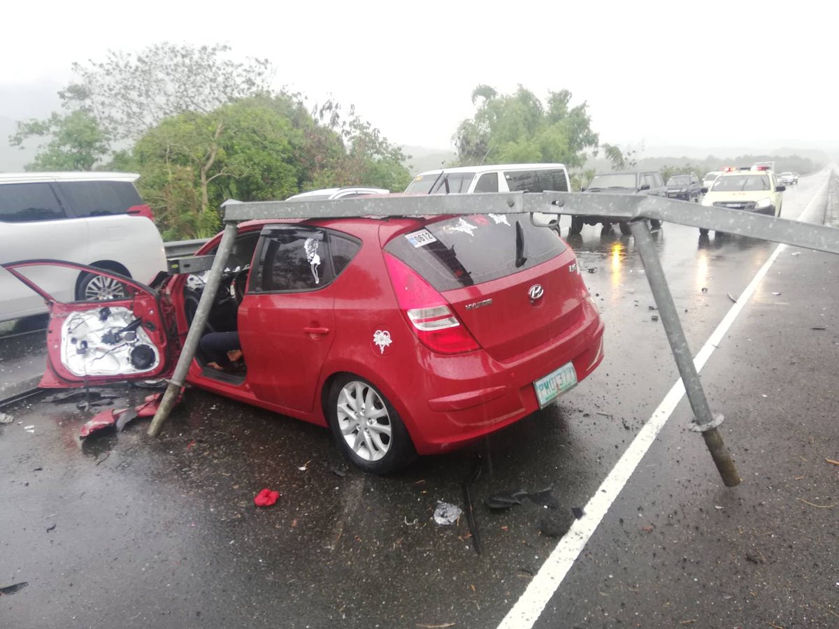 LOOK: A vehicle figured in an accident along Subic-Clark-Tarlac ...