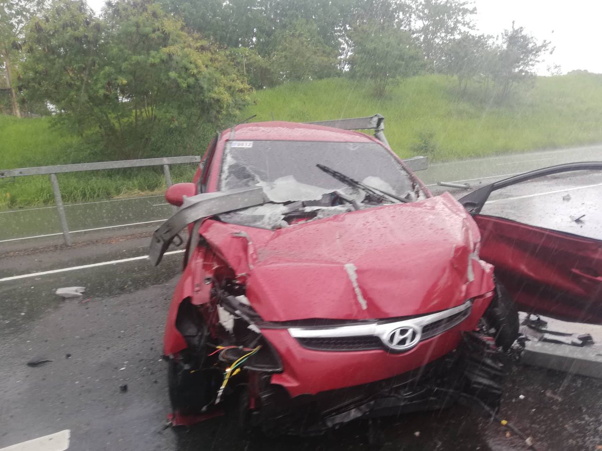 LOOK: A vehicle figured in an accident along Subic-Clark-Tarlac ...