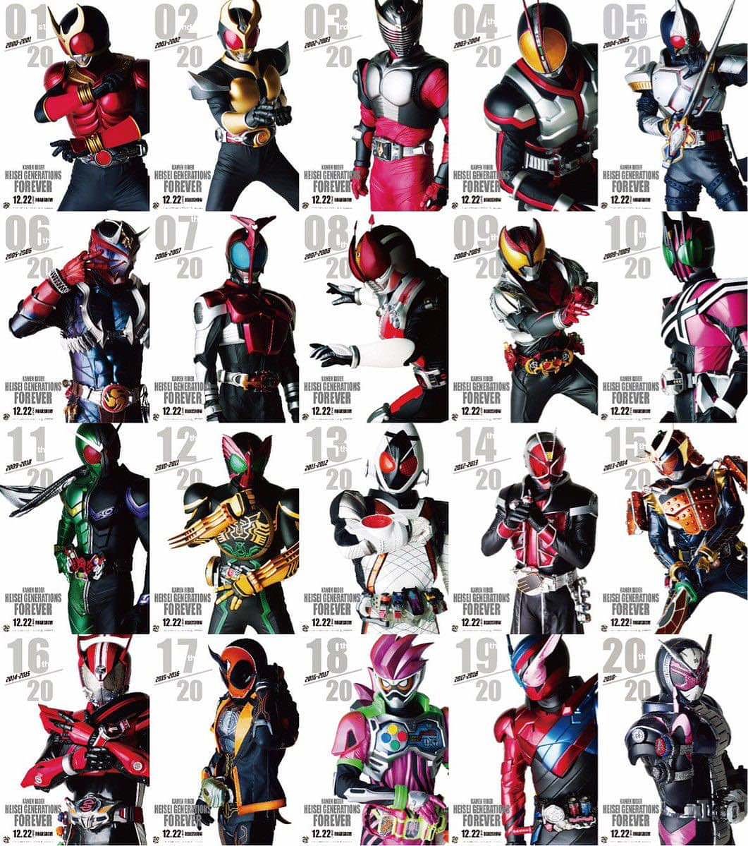 All Kamen Riders Names