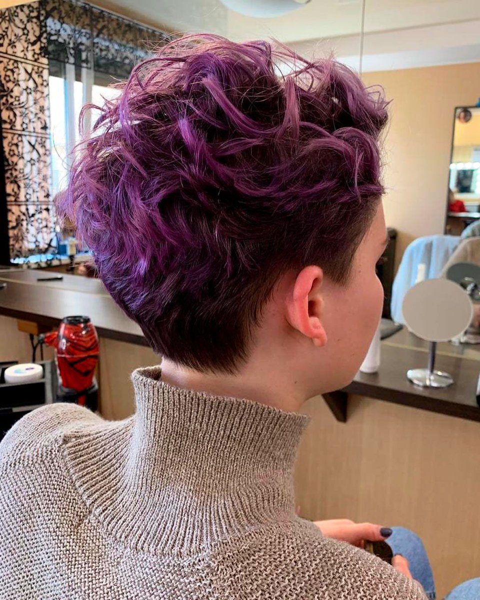 Purple Pixie Cut