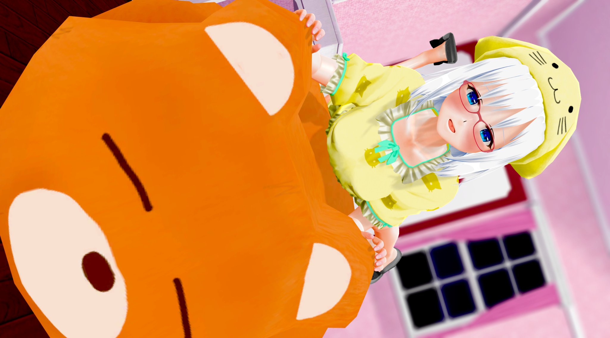 Silence Developer on Twitter: "#COM3D2 #カスタムオーダーメイド3D2 #cm3d版深夜の真剣エディット60分一本勝負 お題「 不愛想 お腹 黄色 ...