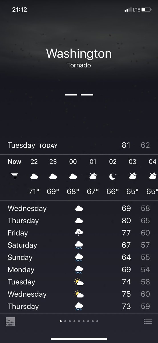 Apple Weather Tornado