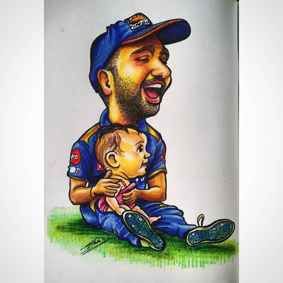 Top 196 + Rohit sharma cartoon photo - Delhiteluguacademy.com