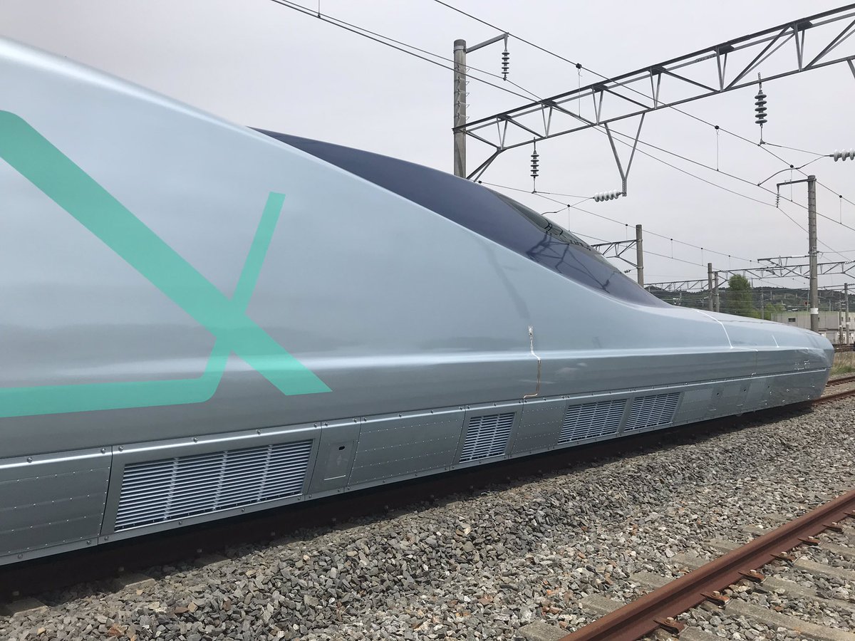 【公式】マイナビニュース 鉄道 on Twitter: "JR東日本の新幹線試験車両E956形「ALFA-X」の報道公開が本日行われました。5月10日から走行試験を開始するとのことでした ...