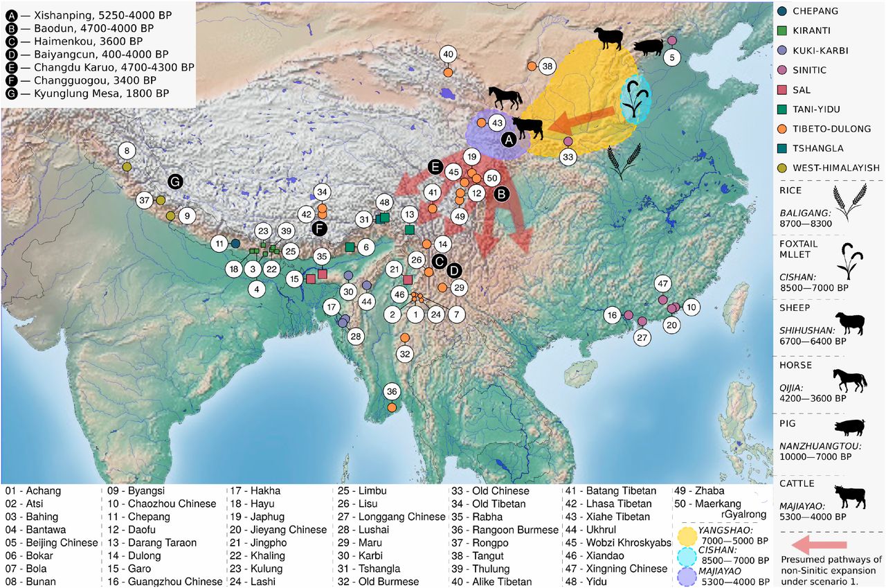Tibetan Language Map