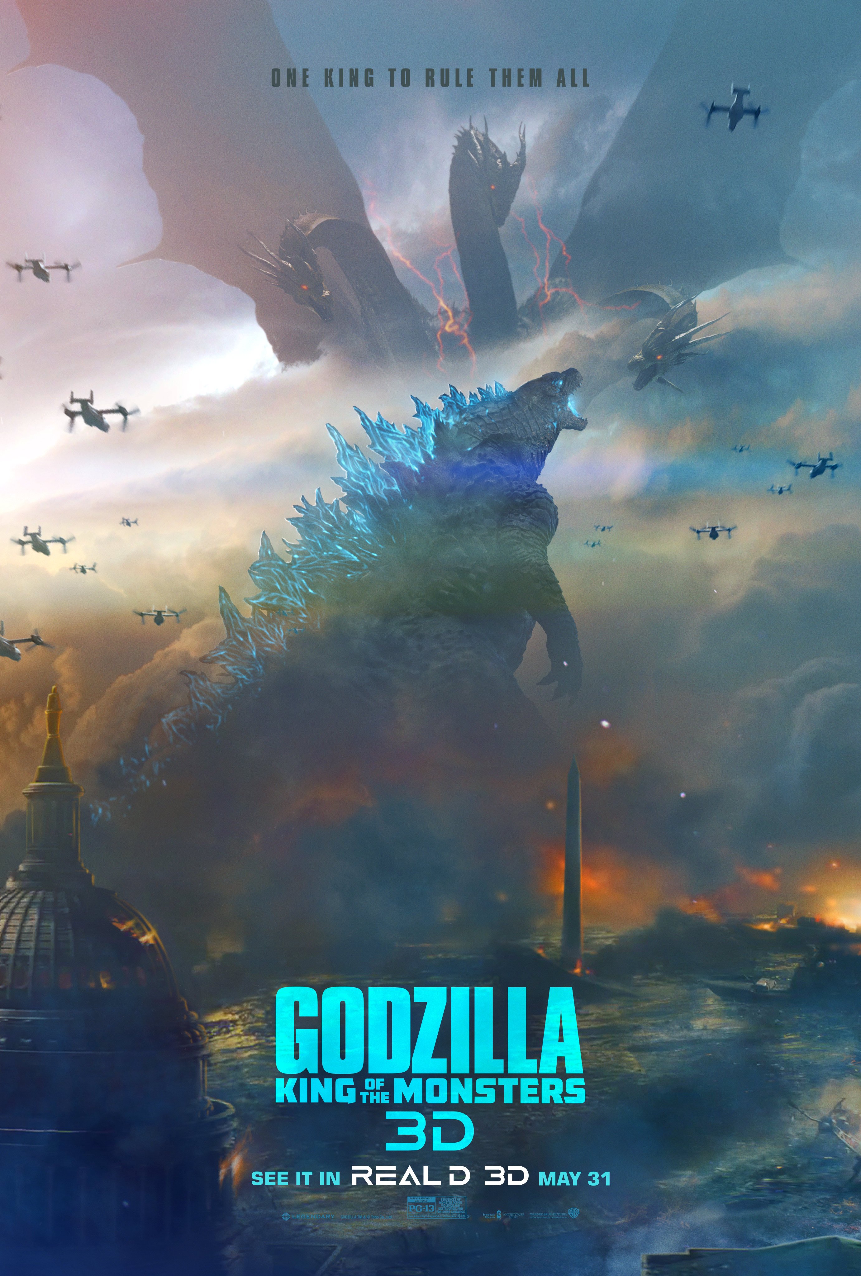 Godzilla Ii Rei Dos Monstros Sequência Ganha Três Novos Cartazes