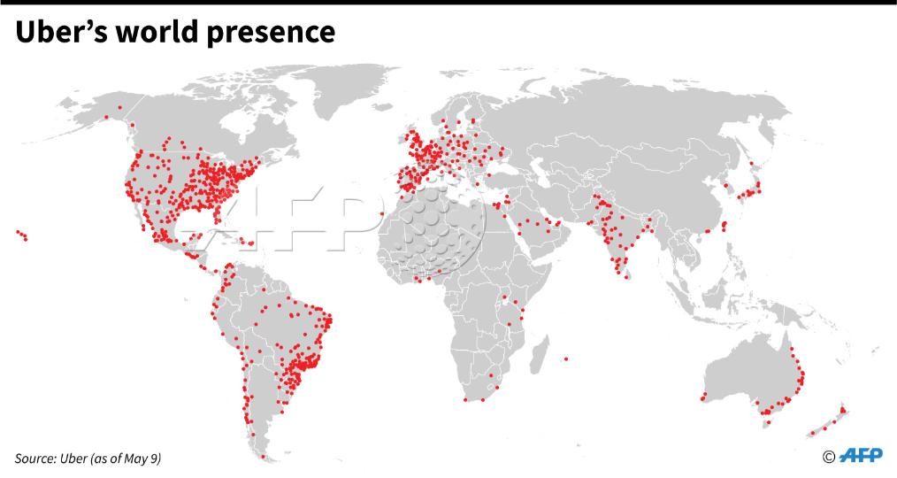A Thread from @AFP: "This is how Uber started out, from its founders failing to find a taxi in ...