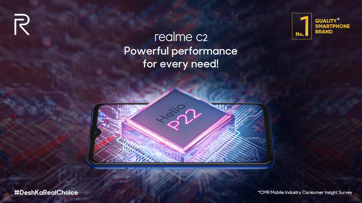 realme på Twitter: "Experience lag-free performance on #realmeC2 with a 12nm Mediatek Helio P22 ...