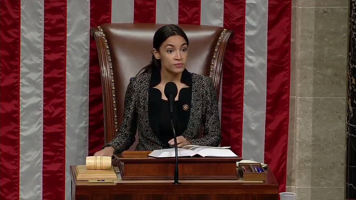 Rep. AOC becomes youngest woman ever to preside over House of ...