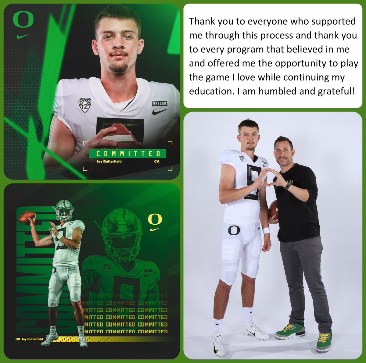 2020 4* QB Jay Butterfield commits to Oregon : r/CFB