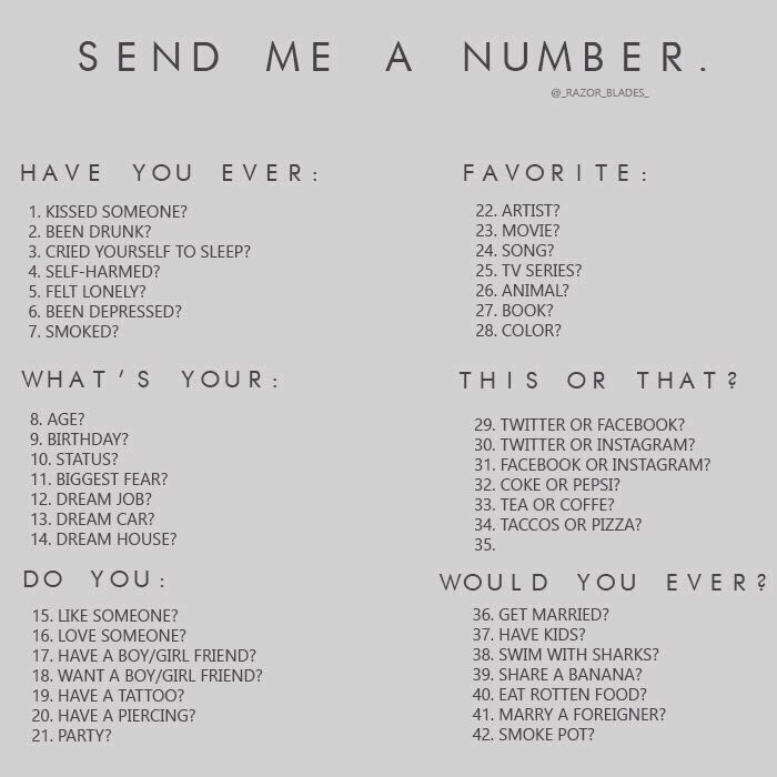 Send Me A Number Game