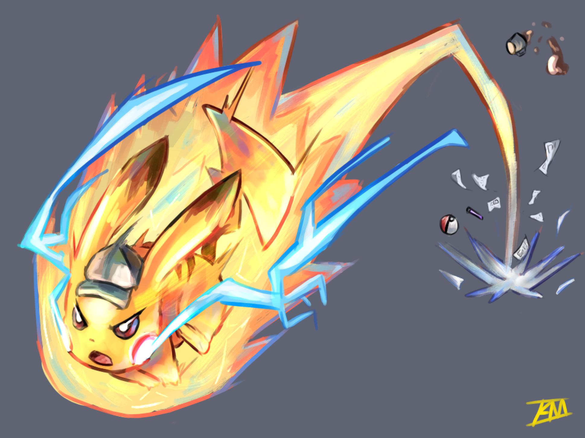Pikachu Volt Tackle Wallpaper