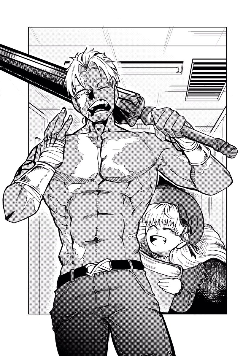 「BOOTHで購入した尾方富生さん(@ExtraVirgin_OO )の『彼の剣』を拝読しまして、めちゃくちゃに格好いい作」乃嶋源の漫画