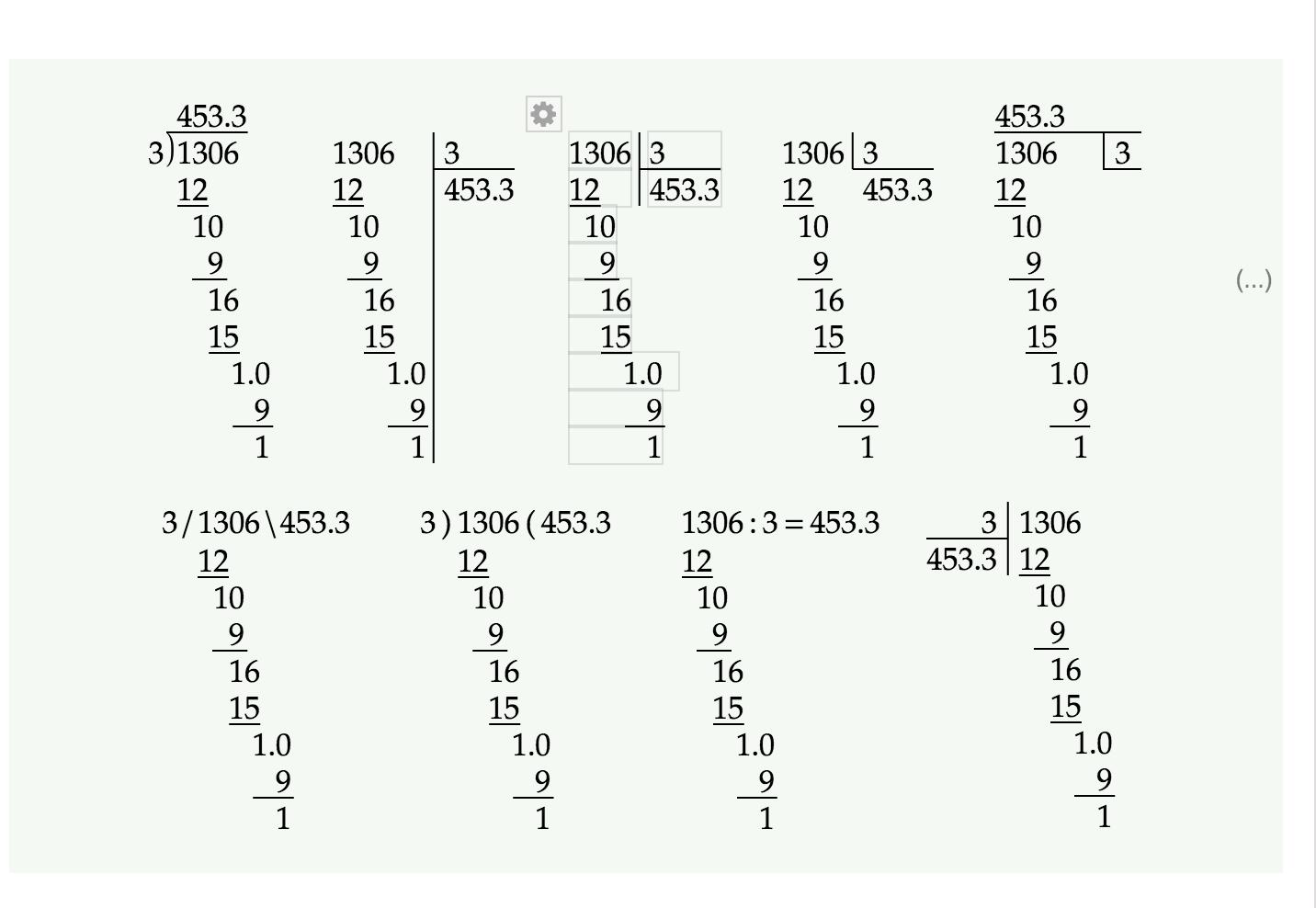 Long Division With Negative Numbers Without Actually Performing The
