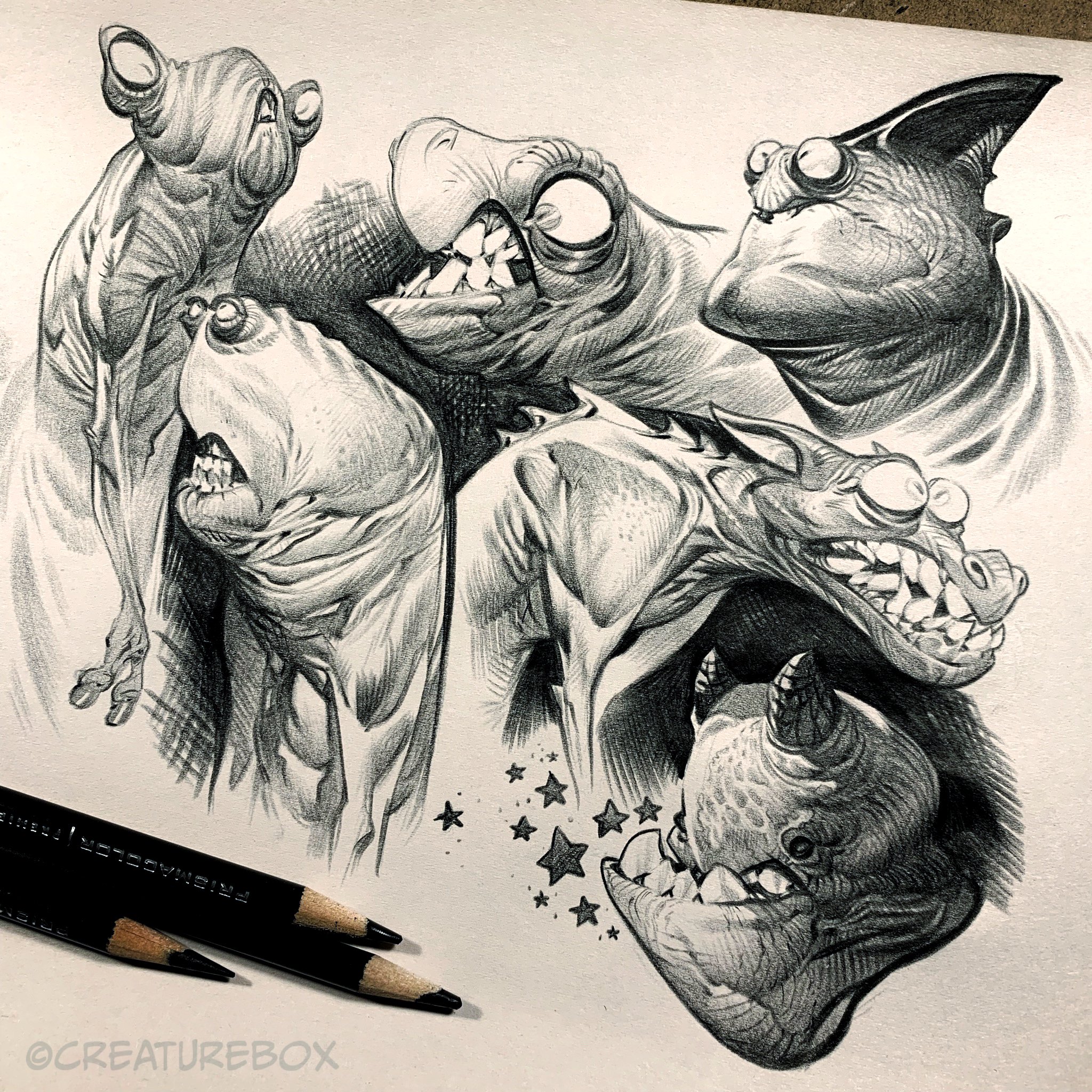 Alien Creature Drawing