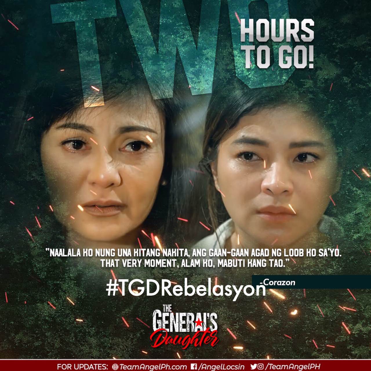 Official Team Angel PH on Twitter: "Lukso ng dugo. Puso ng isang Ina. 2 oras na lang, # ...