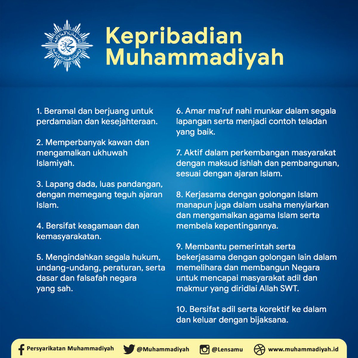 20211 - AIK III - Teknik Mesin - D: Materi 4: Kepribadian Muhammadiyah