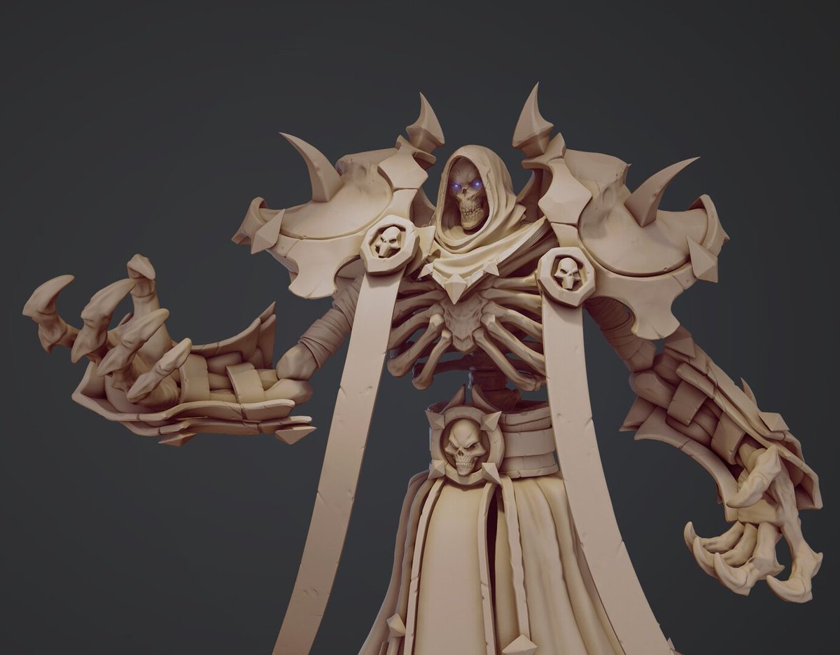 Ulkhror on Twitter: "I love that original stylized Lich sculpt by Adel Khanov (2019) 😎 #ZBrush ...