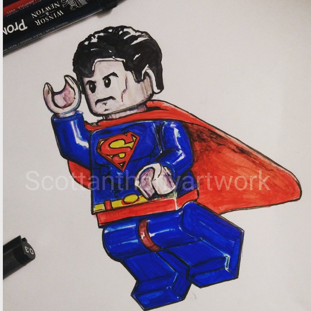 How To Draw Superman Lego