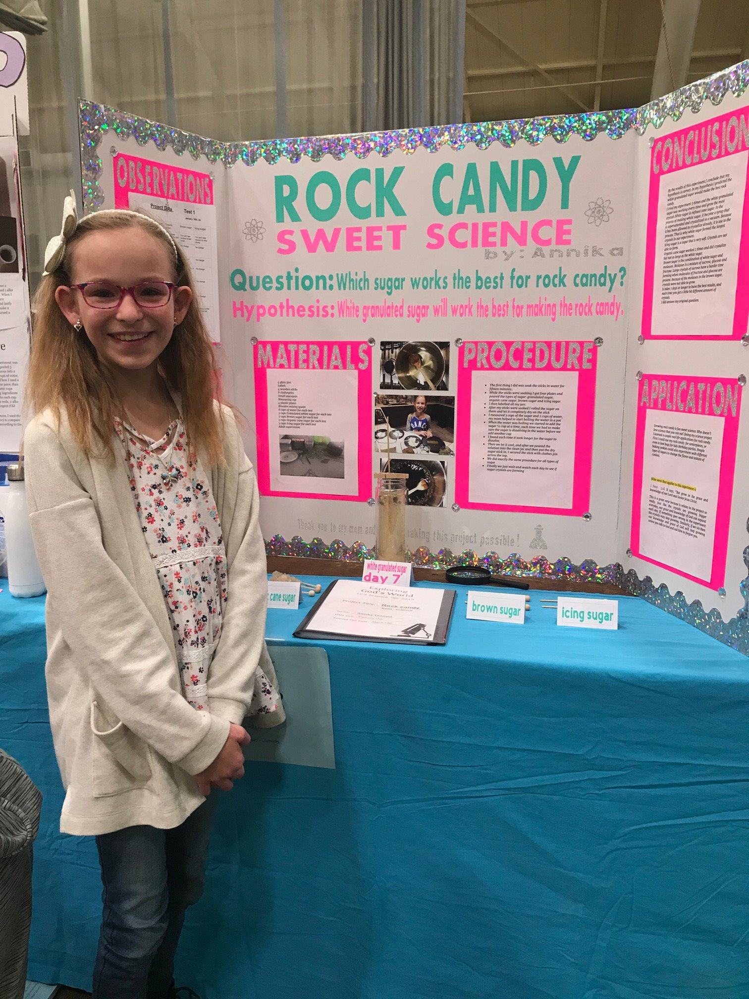 Rock Candy Science Fair Project Board Scientific Studies – The
