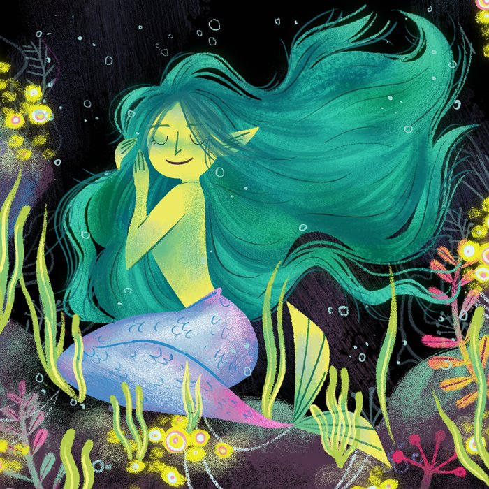 「Happy Mermay all! Hope I can make time f」|Katherine Kuehneのイラスト