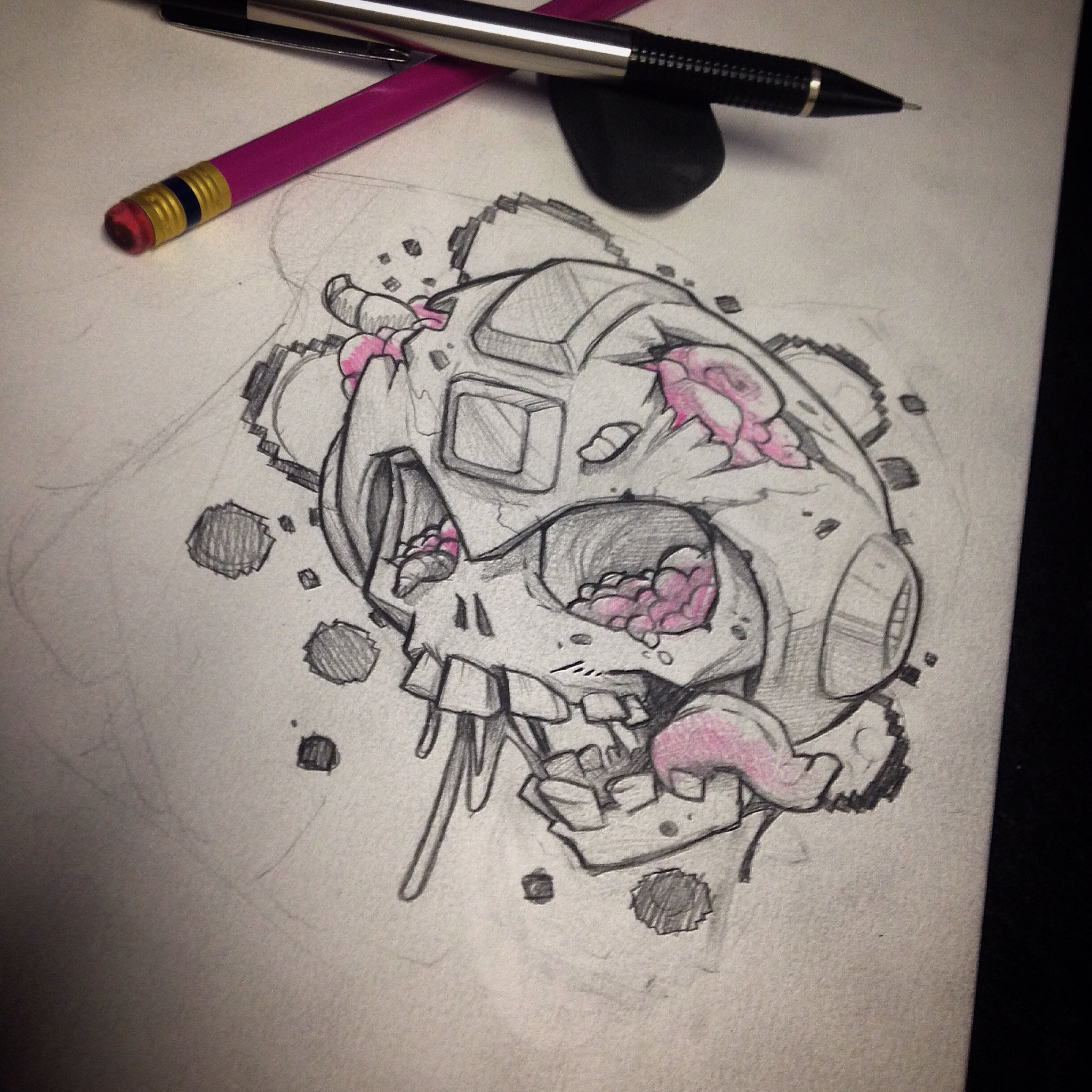 New School Tattoo Art Drawings