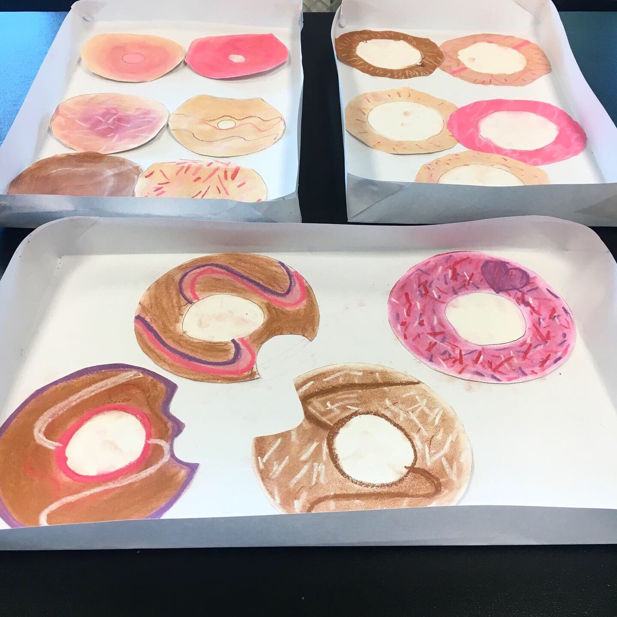Ms. Johnson’s Art Class on Twitter: "Donuts for days! Delicious donuts ...