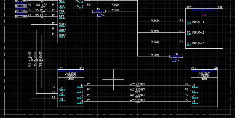 Electrical diagram autocad