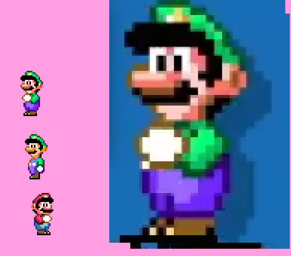 Super Mario World Luigi Sprite