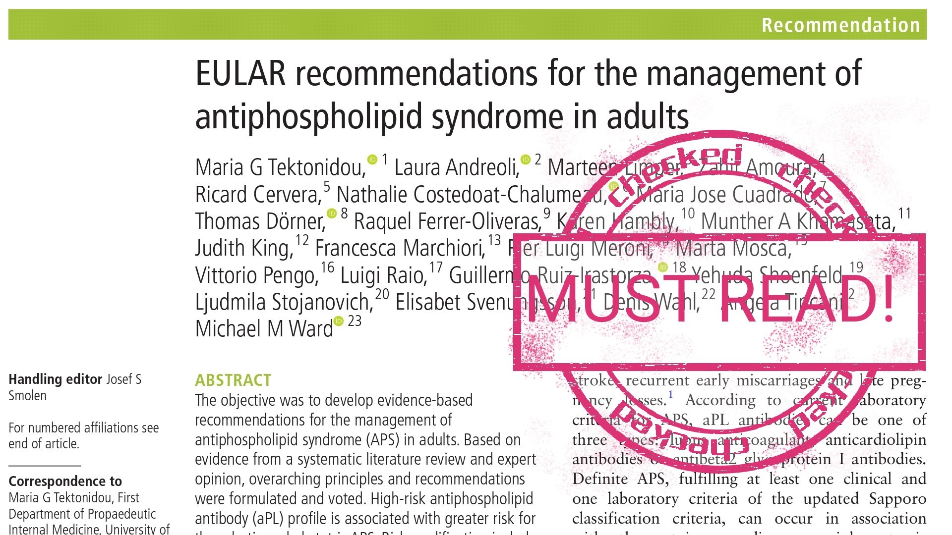 Updated Guidelines 2019