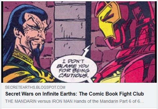 Ironman Vs Mandarin Comic