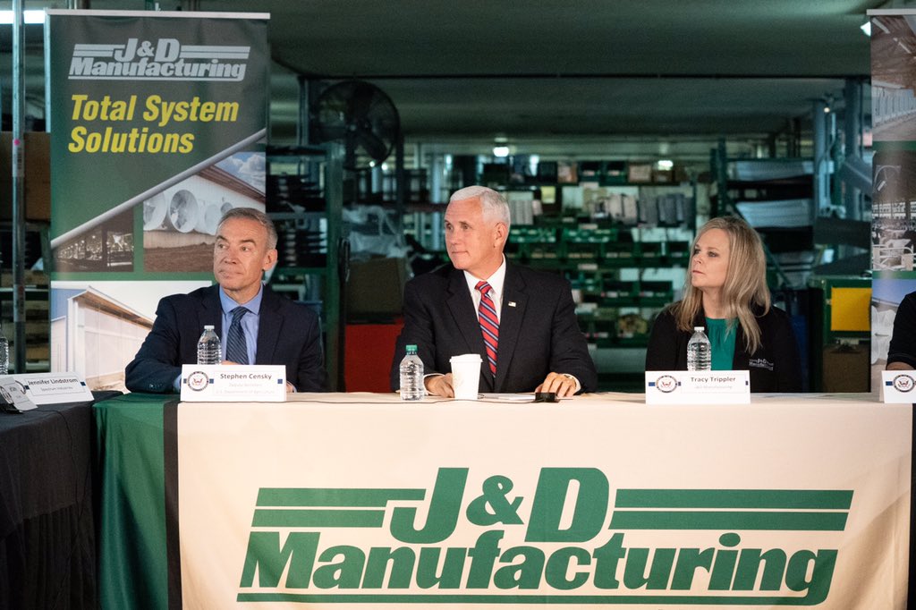 Thread by @VP: Great to be at J&D Manufacturing in Eau Claire ...