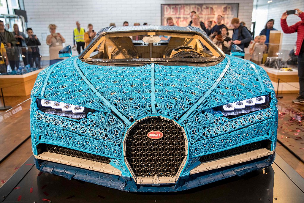 First life-sized Lego car with engine on display at Lego House in ...